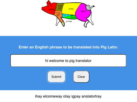 Pig Latin Translator
